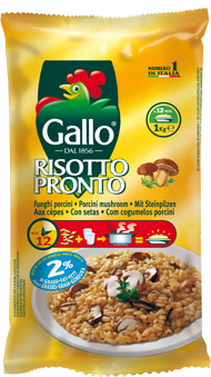 Risotto Pronto ai funghi porcini - Riso Gallo
