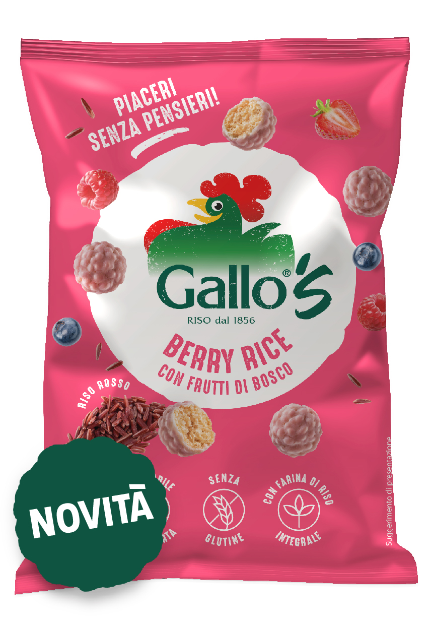 GALLO’S BERRY RICE CON RISO ROSSO GUSTO FRUTTI DI BOSCO - Riso Gallo