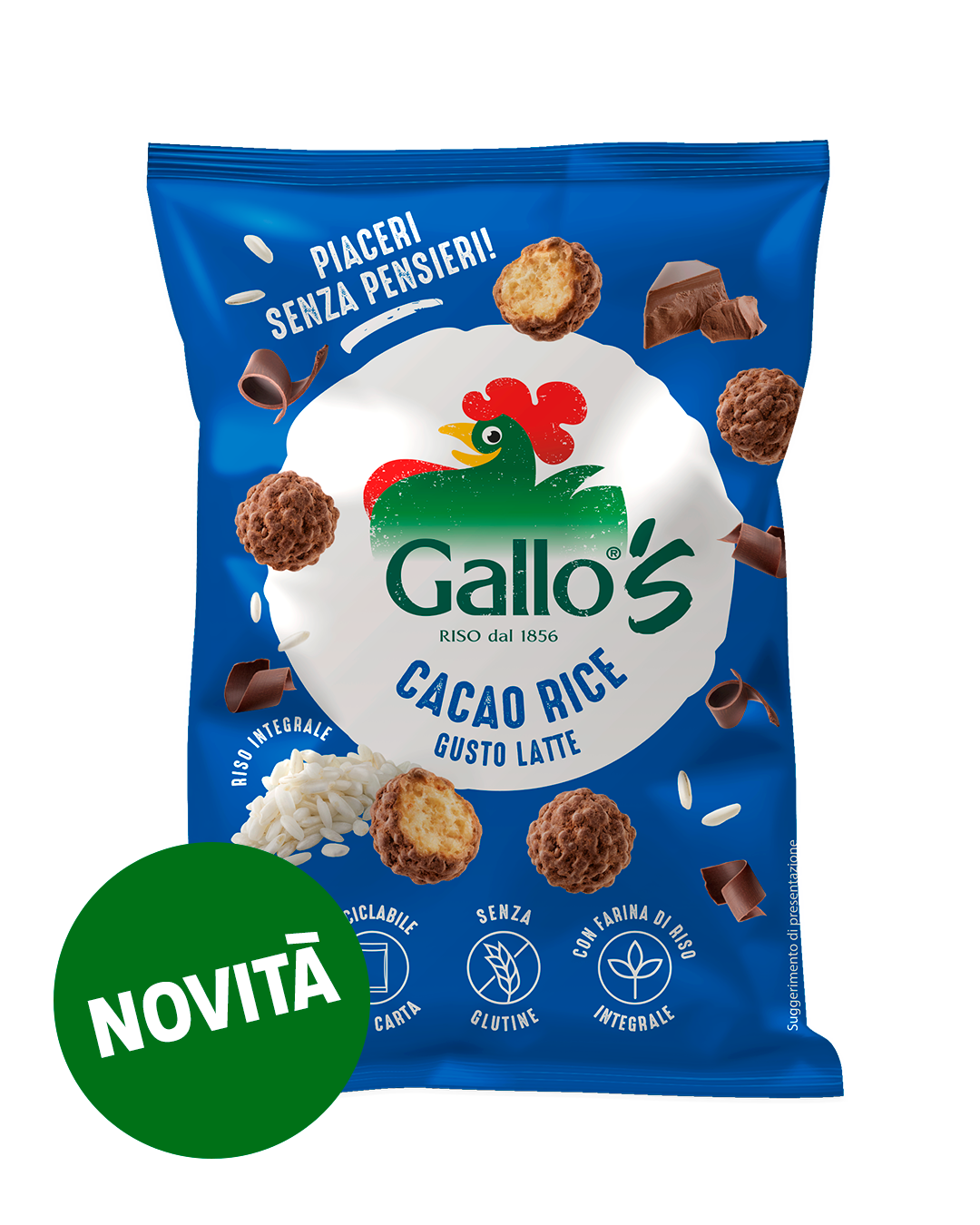 GALLO’S CACAO RICE CON RISO INTEGRALE GUSTO LATTE - Riso Gallo