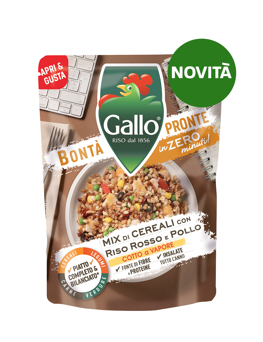 Mix Pollo e Cereali - Bontà Pronte Zero Minuti - Riso Gallo